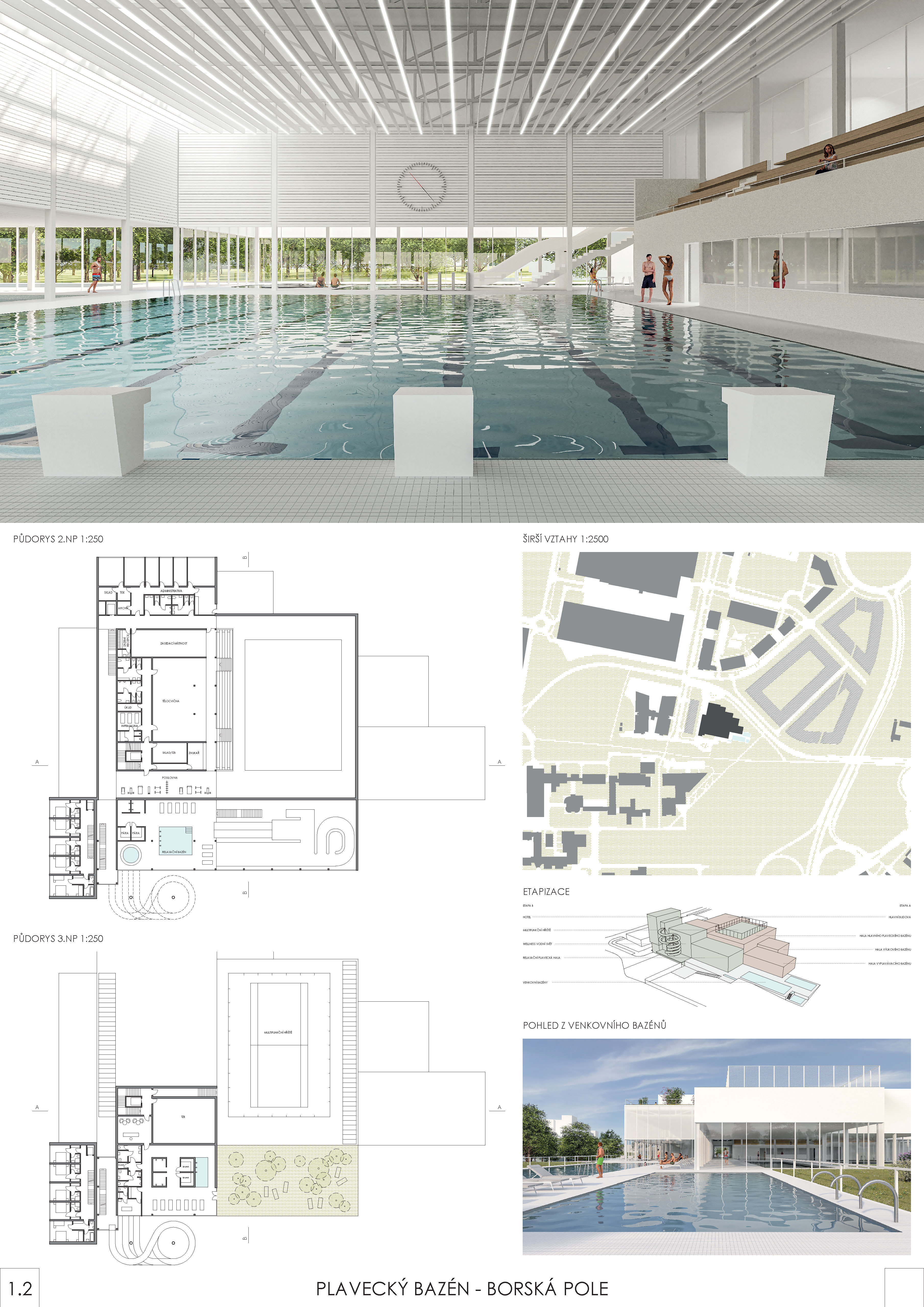 Plavecký bazén Borská pole, Plzeň - výsledky súťaže | Archinfo.sk