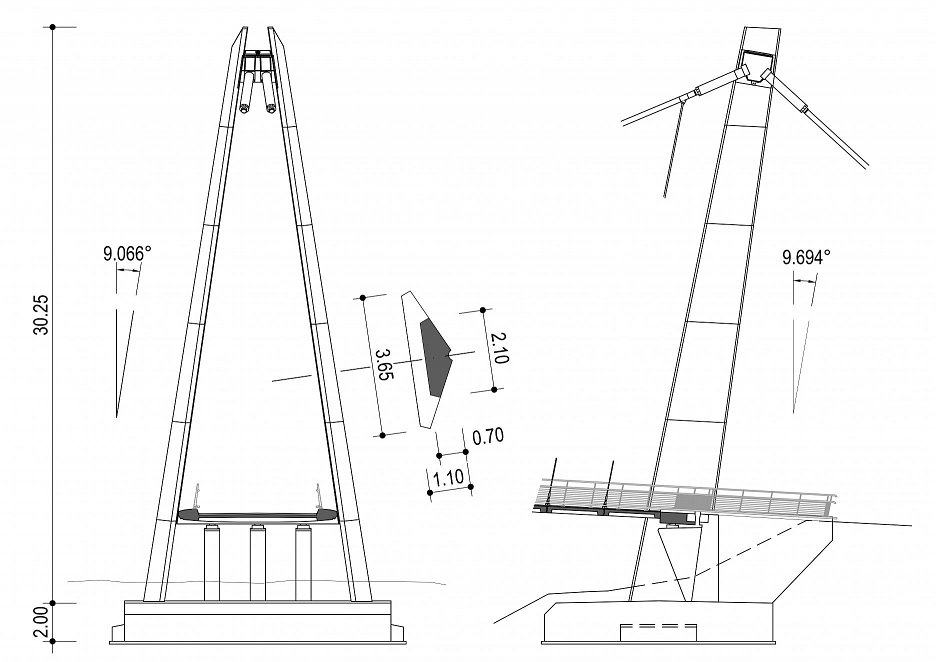 Lundabron - visutá lávka pre peších a cyklistov cez rieku Ume, Švédsko ...