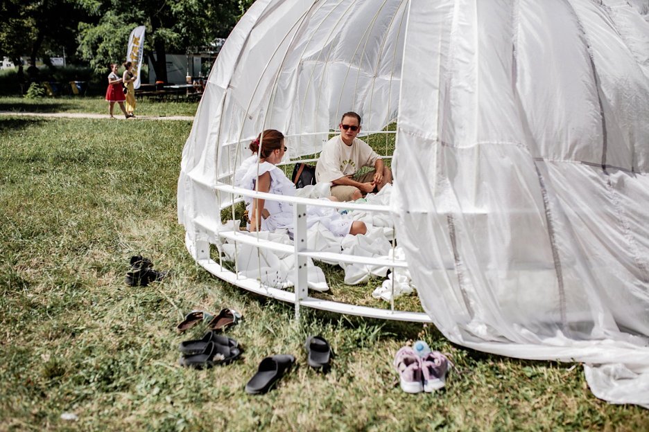 Pop-up pavilón Urban Veil | Archinfo.sk