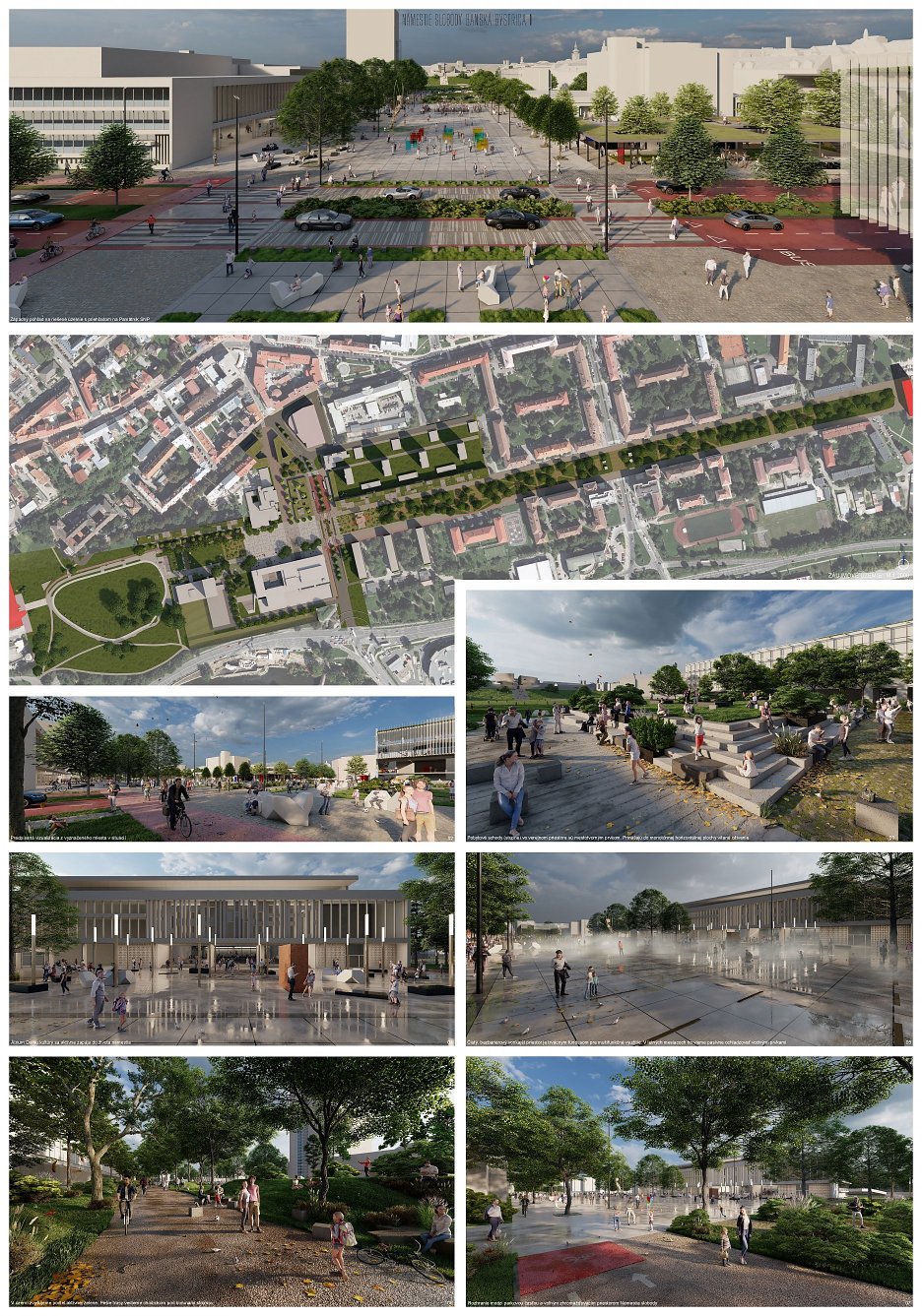 Námestie slobody v Banskej Bystrici - výsledky súťaže | Archinfo.sk