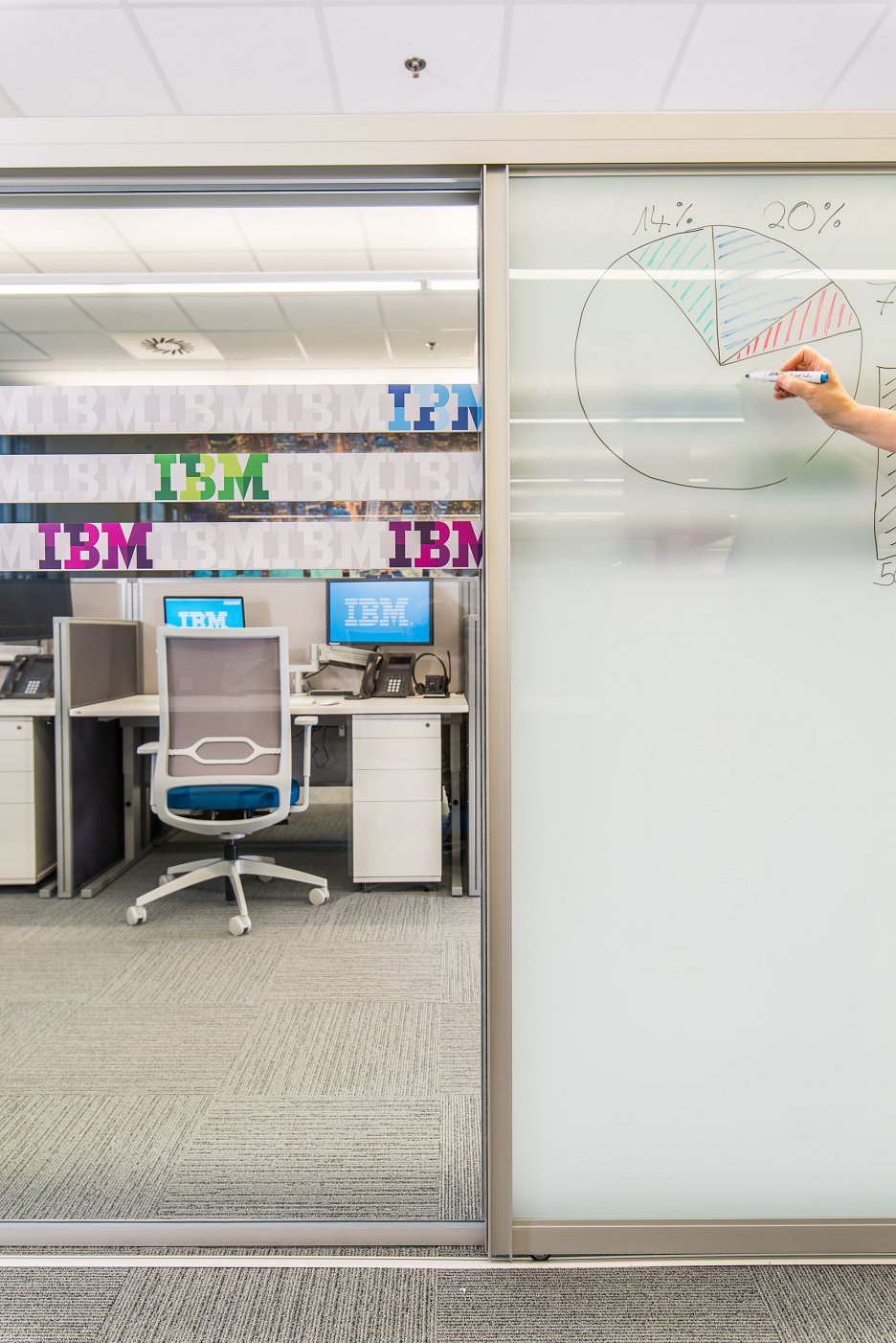Interiér IBM Digital Sales, Bratislava | Archinfo.sk
